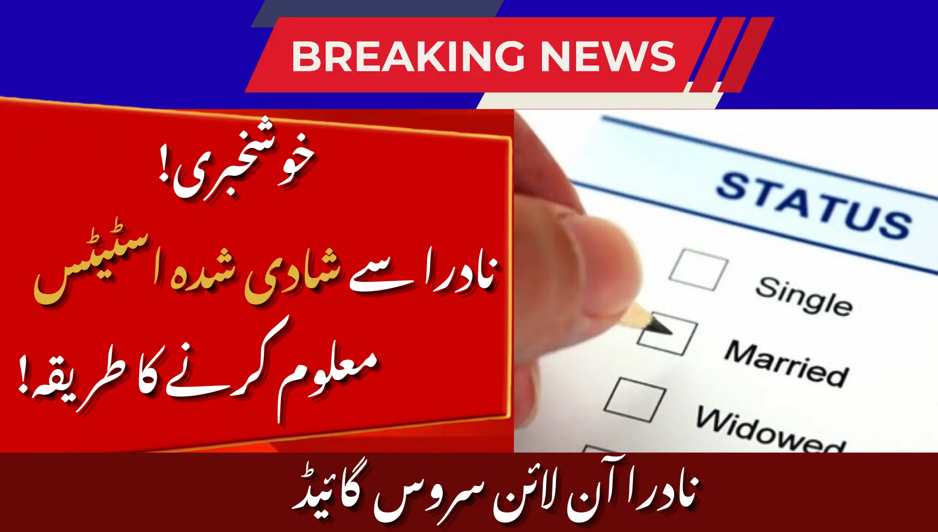 How to Check Married Status Online in NADRA CNIC 2026 – Complete Guide