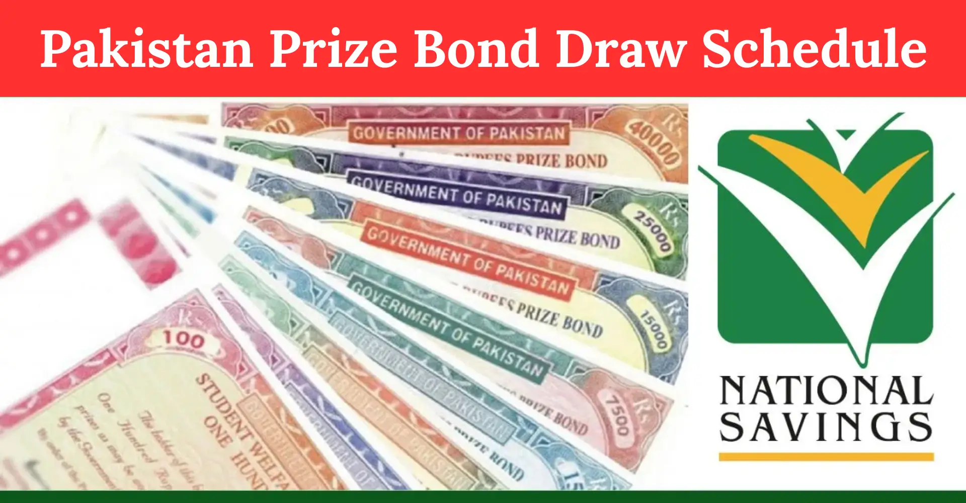 Pakistan Prize Bond Draw Schedule 2026 – Full Dates, Prizes & 2026 ...